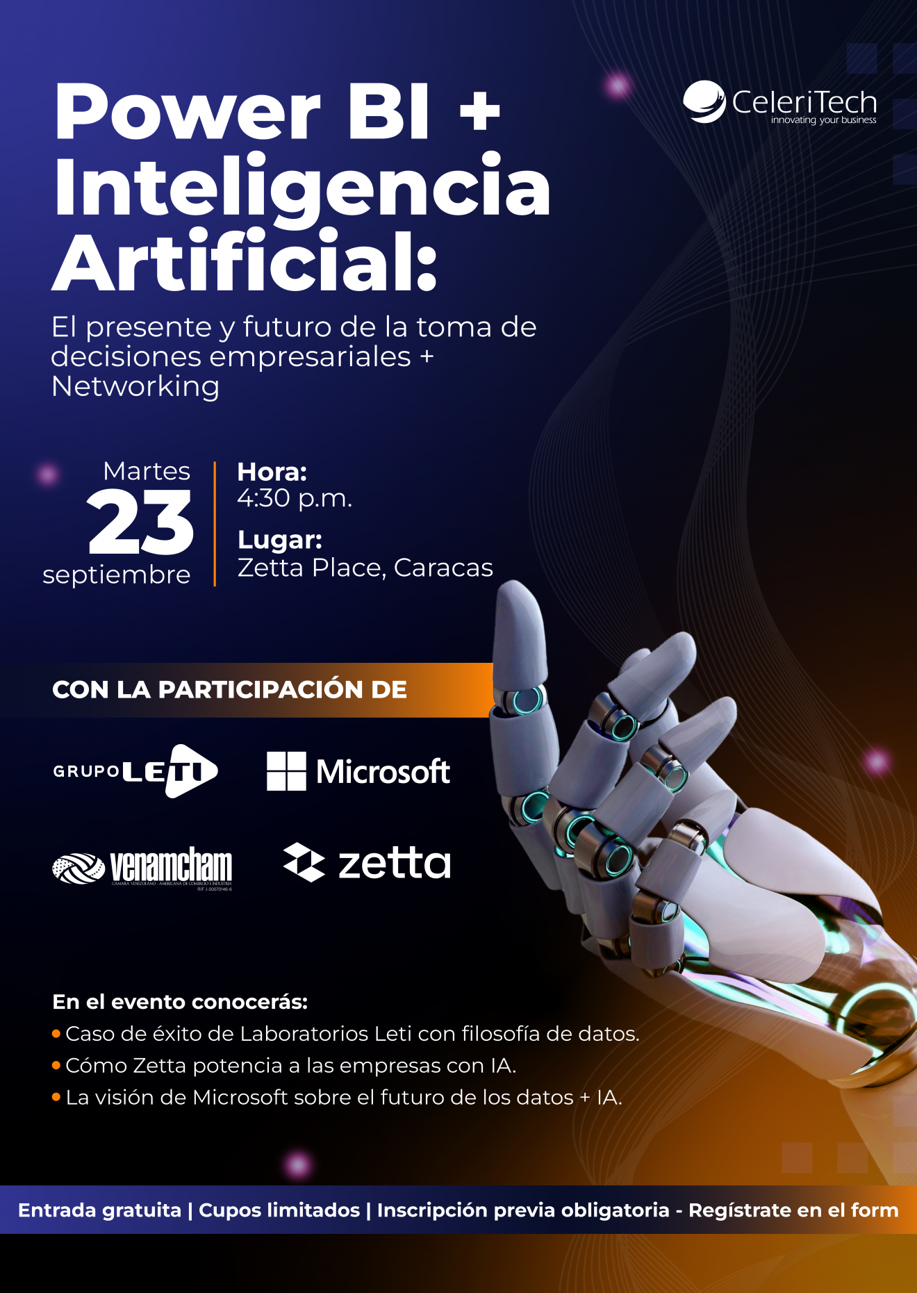 CeleriTech organiza conversatorio sobre Power BI e Inteligencia Artificial: el presente y futuro ...
